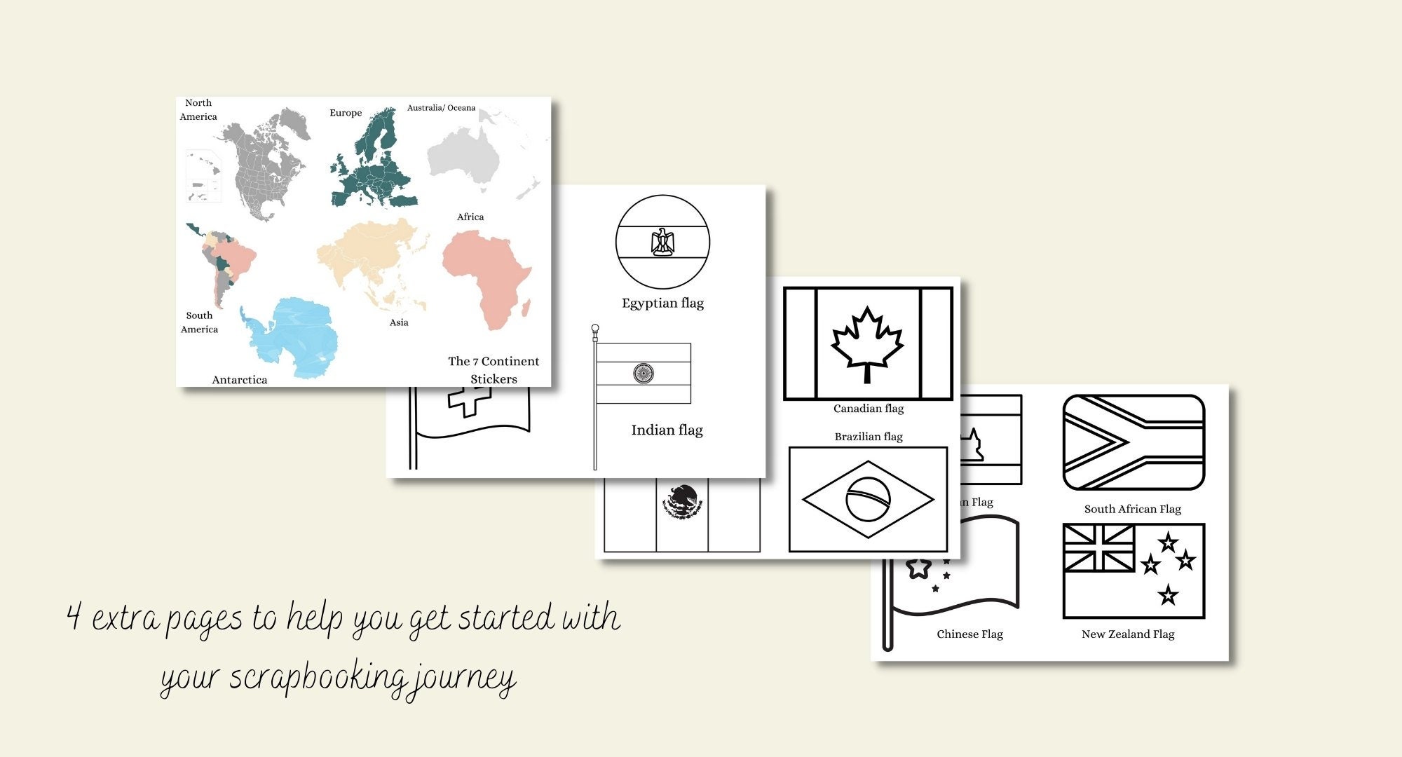 Travel Scrapbook Journal: Custom Children's Passport, 7 Continents ...