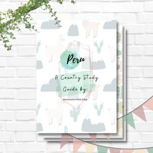 Peru Country Packet Geography Unit PDF Printable Worksheets South ...