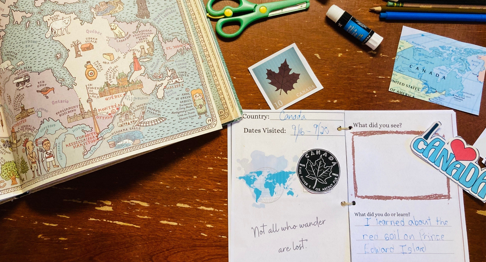 Travel Scrapbook Journal: Custom Children's Passport, 7 Continents ...