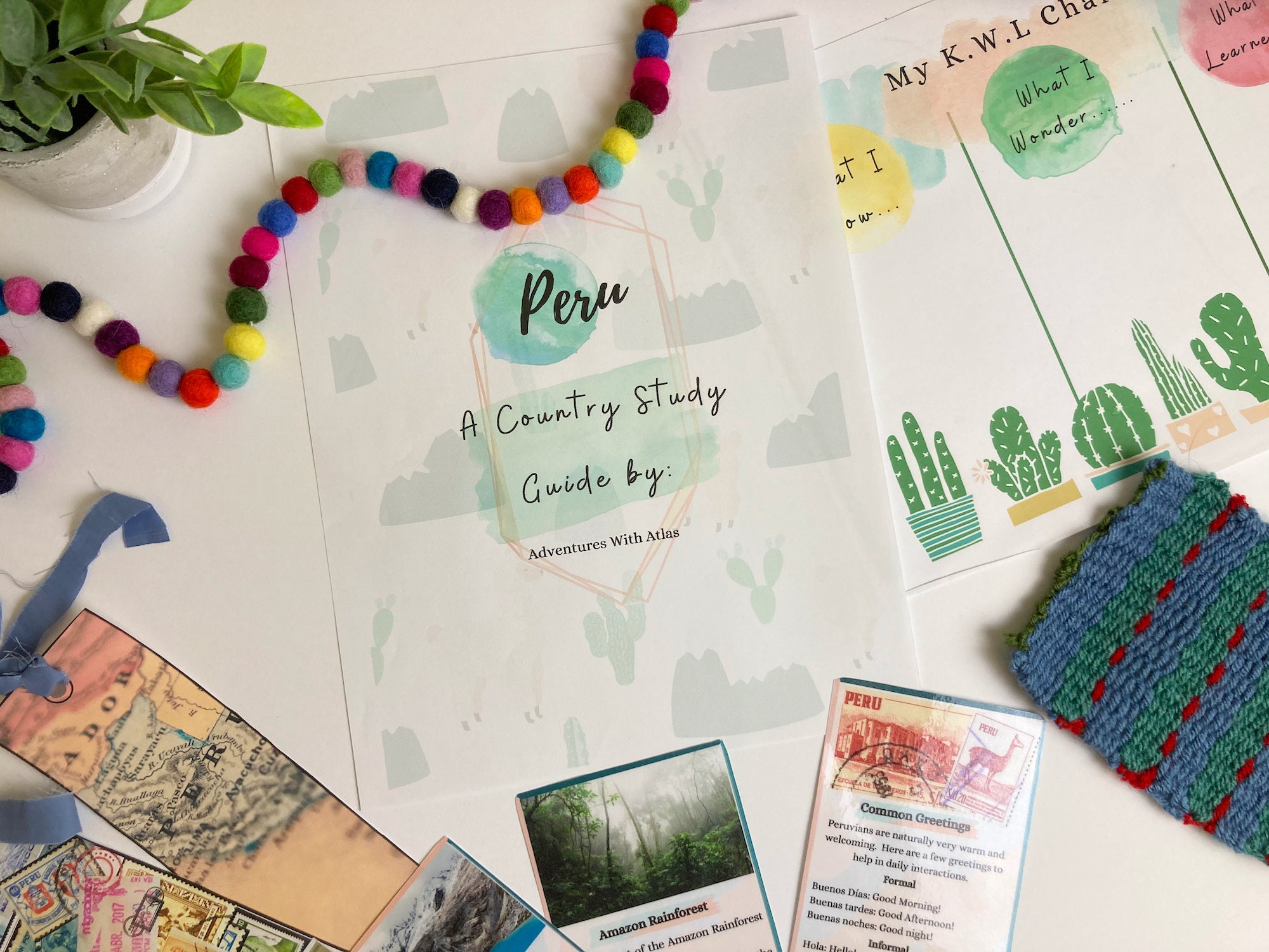 Peru Country Packet Geography Unit PDF Printable Worksheets South ...