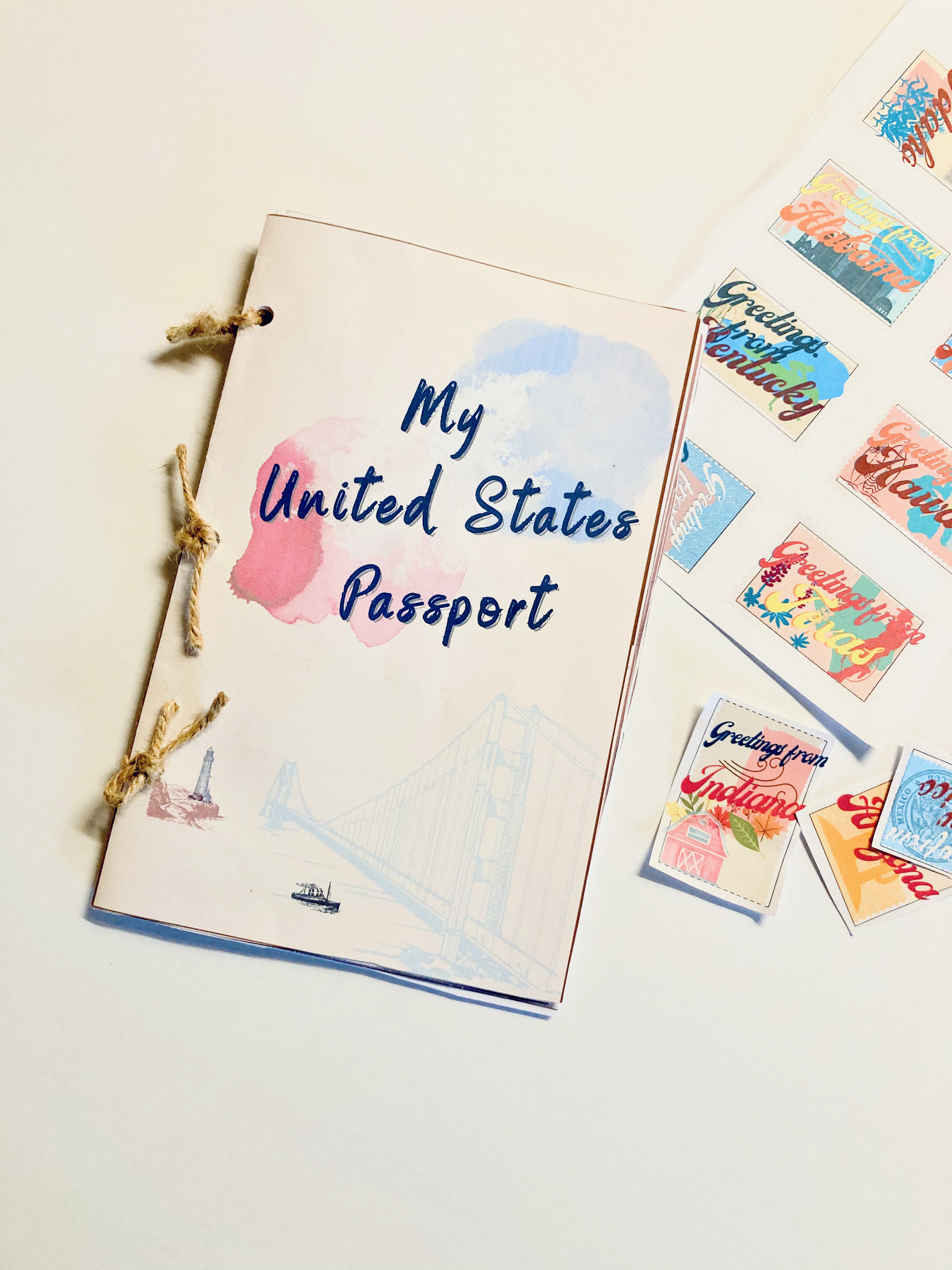 United States Printable Passport, U.S. Geography, on the Road Children ...