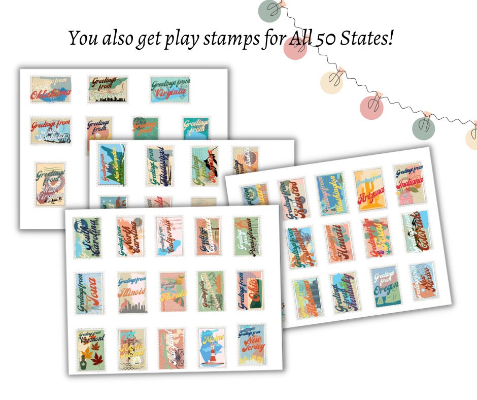 United States Printable Passport, U.S. Geography, on the Road Children ...