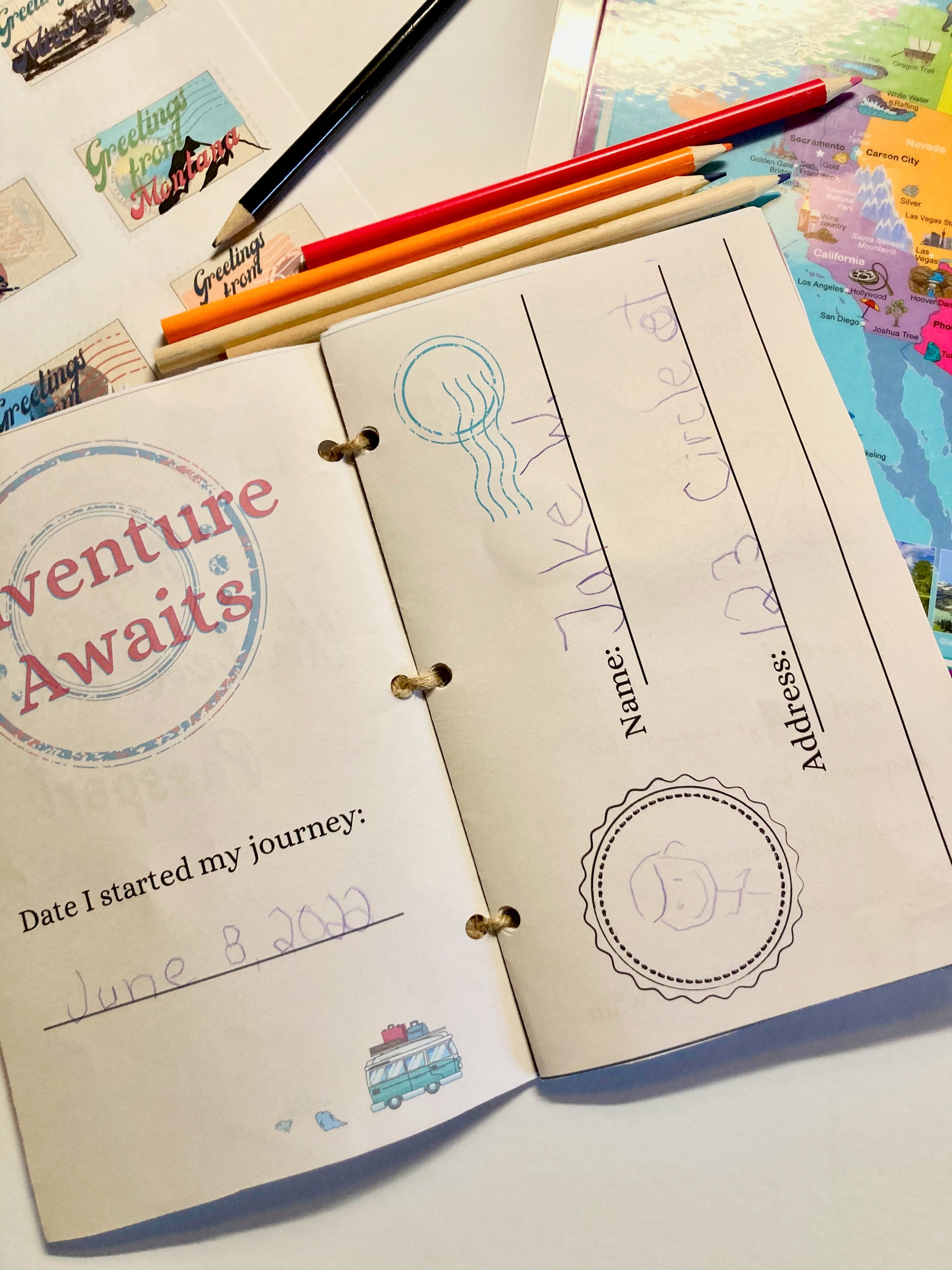 United States Printable Passport: Kids Geography Activity (digital ...