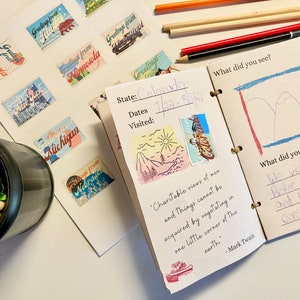 United States Printable Passport, U.S. Geography, on the Road Children ...