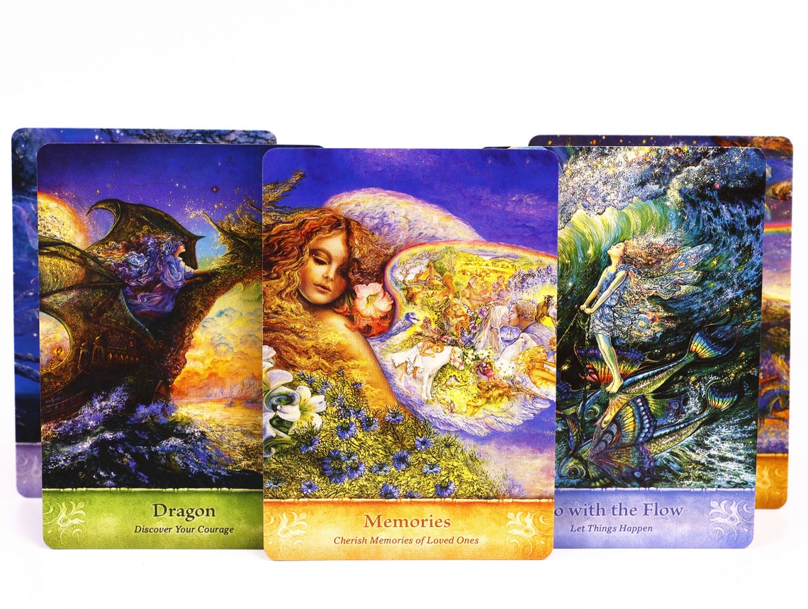 Unique Mystical Wisdom Oracle Cards Deck Pretty Tarot Cards Etsy