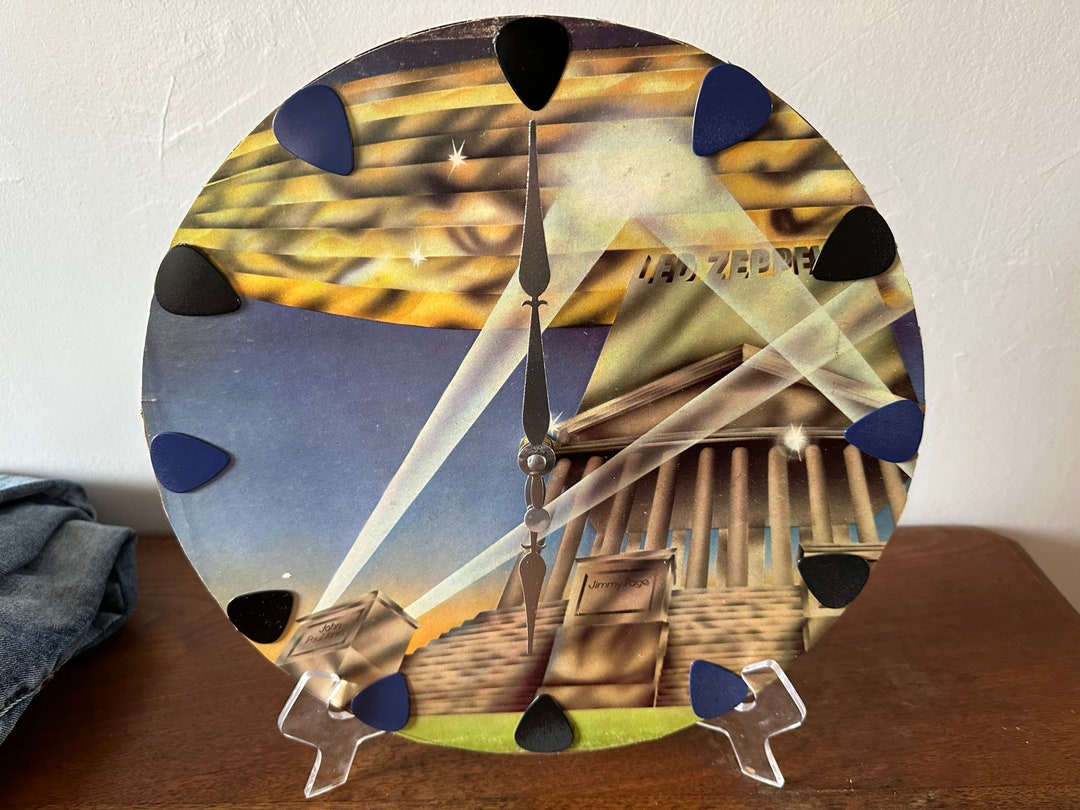 Vinyl Record Album Cover Clock From the Band Led Zepplin . Clock ...