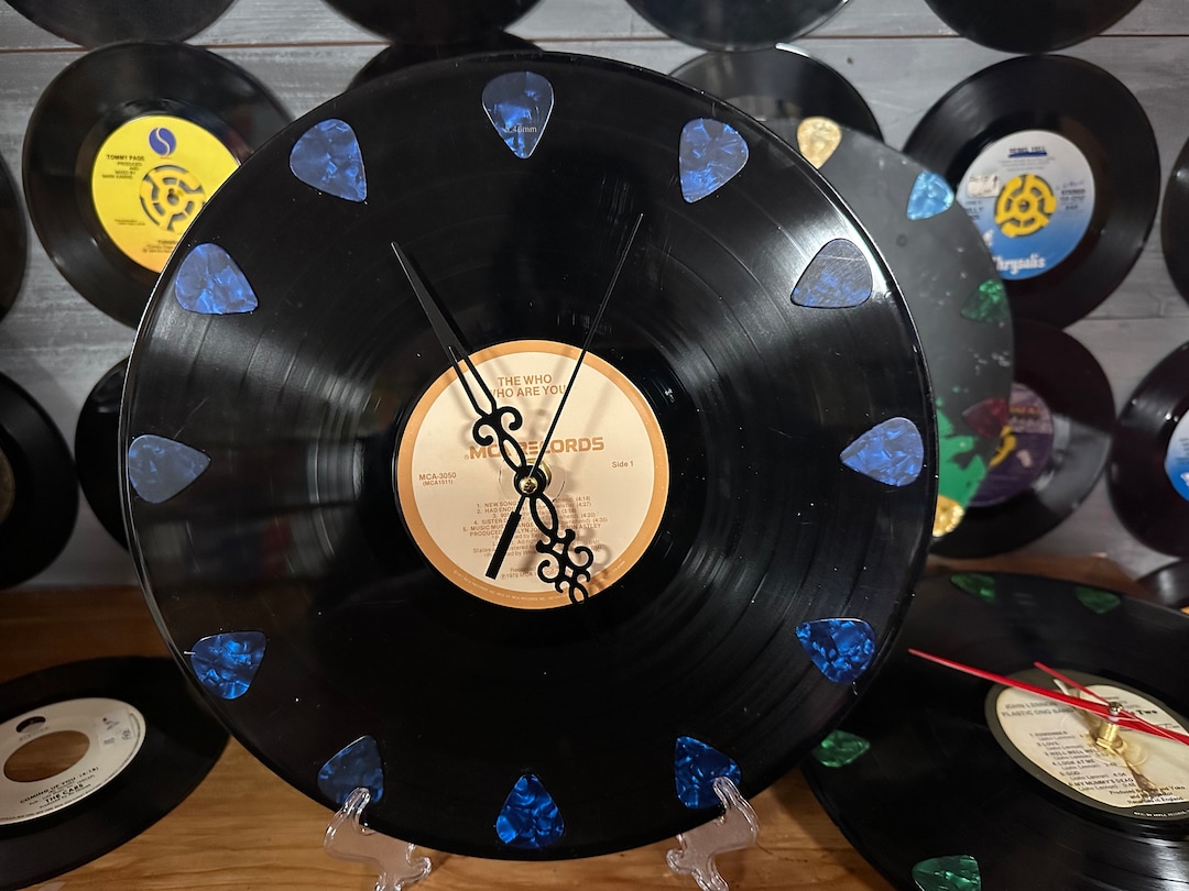 Vinyl Record Clock -vintage 70’s - Etsy