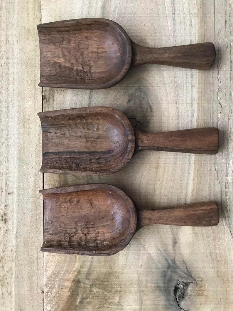 Walnut Wood Measuring Shovel / Flour Shovel / Spice Spoon / Scoops - Etsy