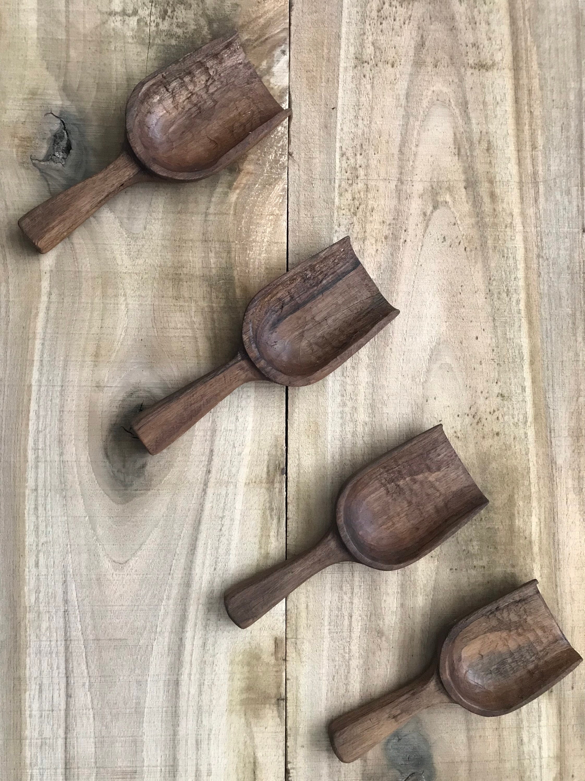 Walnut Wood Measuring Shovel / Flour Shovel / Spice Spoon / Scoops - Etsy
