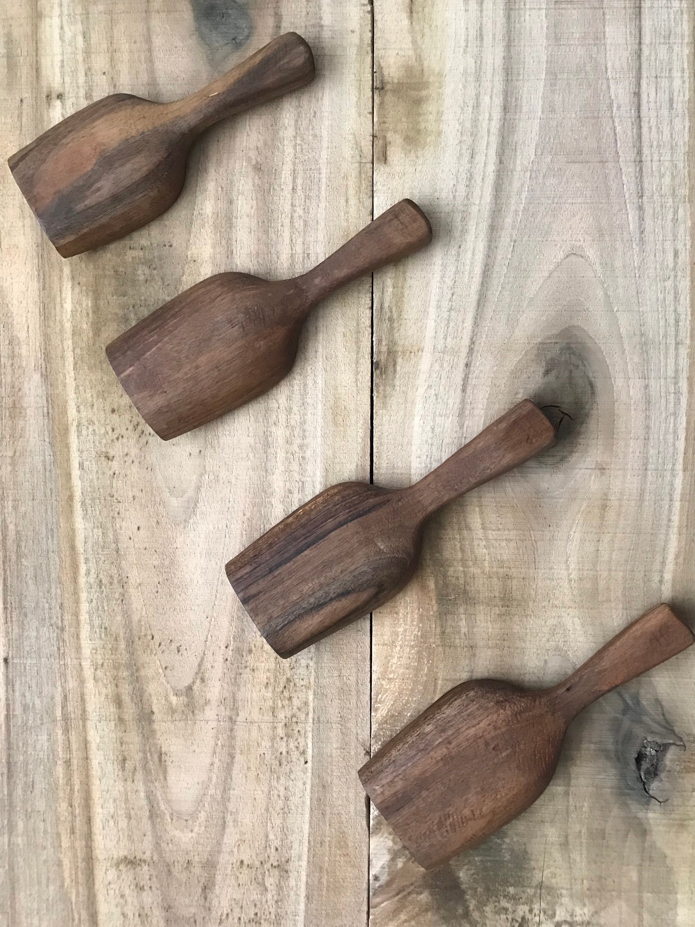 Walnut Wood Measuring Shovel / Flour Shovel / Spice Spoon / Scoops - Etsy