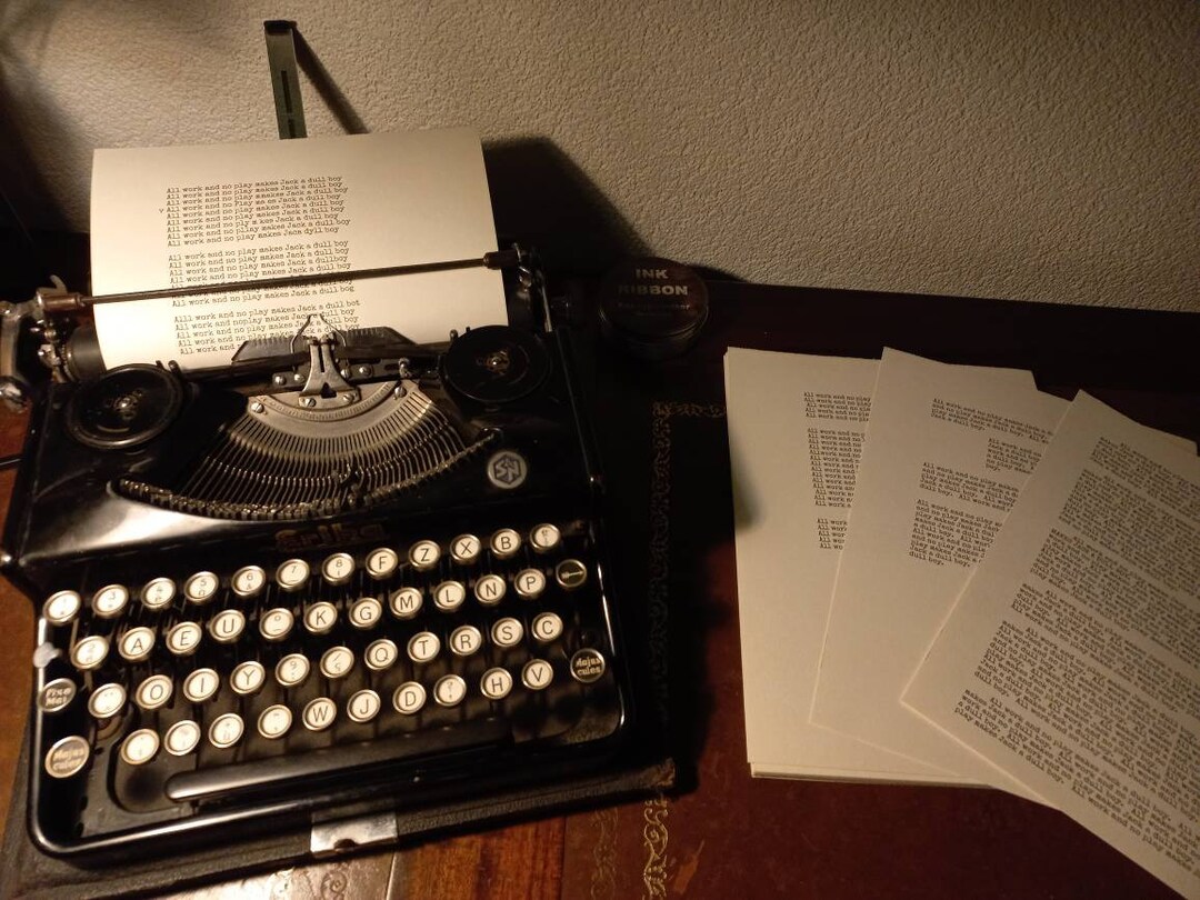 The Shining Movie Prop, All Work and No Play Make Jack a Dull Boy. 18 ...