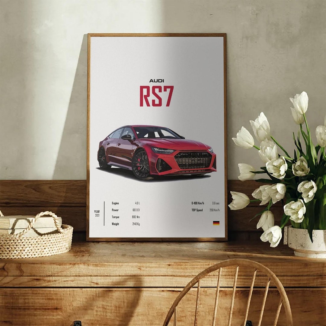 Audi RS7 Poster for Kids Boys Room Super Car Room Super Car - Etsy