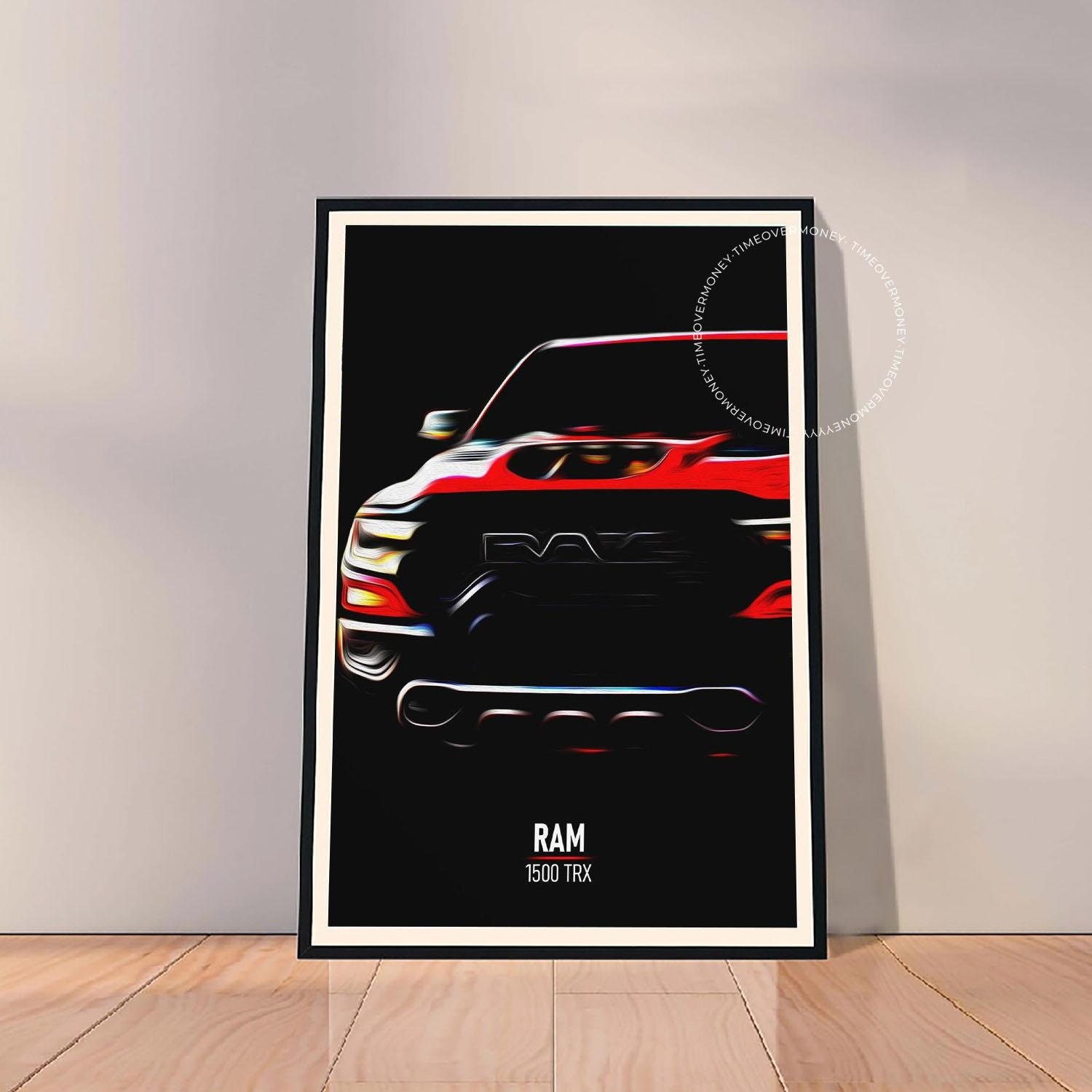 RAM 1500 TRX Pickup Truck Print Poster, Wall Art, Wall Art Poster for ...