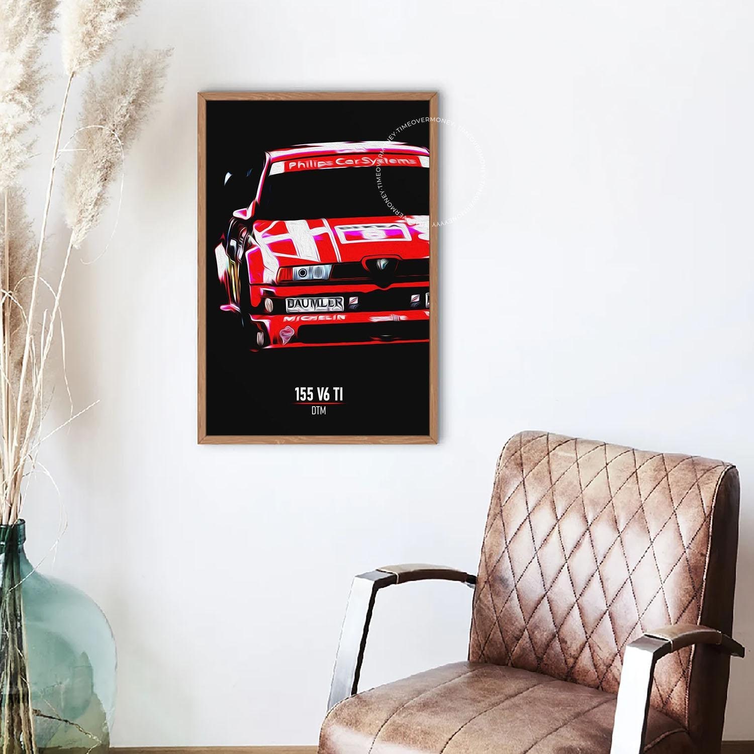 Alfa Romeo 155 V6 TI DTM Race Car Poster Wall Art Wall Art - Etsy