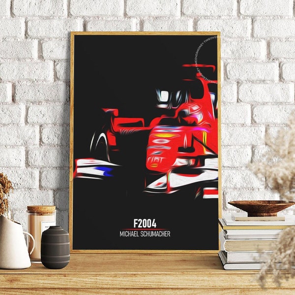Ferrari F2004 Poster - Etsy