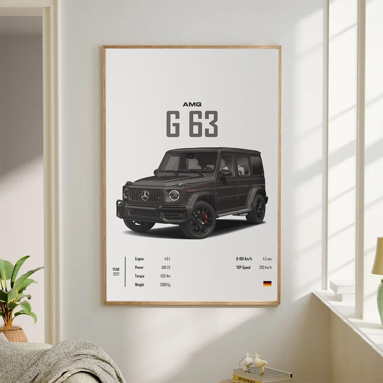 Mercedes Benz AMG G63 Poster for Kids Boys Room Super Car Print Wall ...