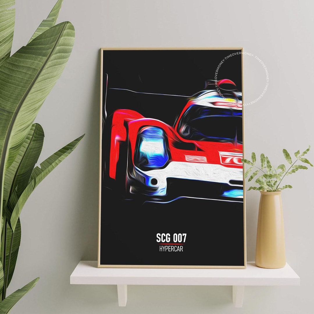 Glickenhaus SCG 007 Hypercar Print Poster Wall Art Wall Art - Etsy