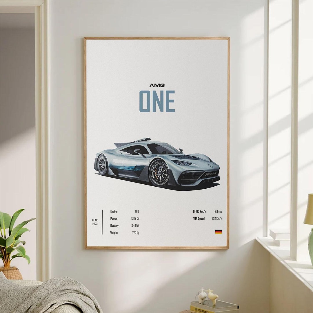 Mercedes Benz AMG ONE Super Car Poster for Kids Boys Room - Etsy