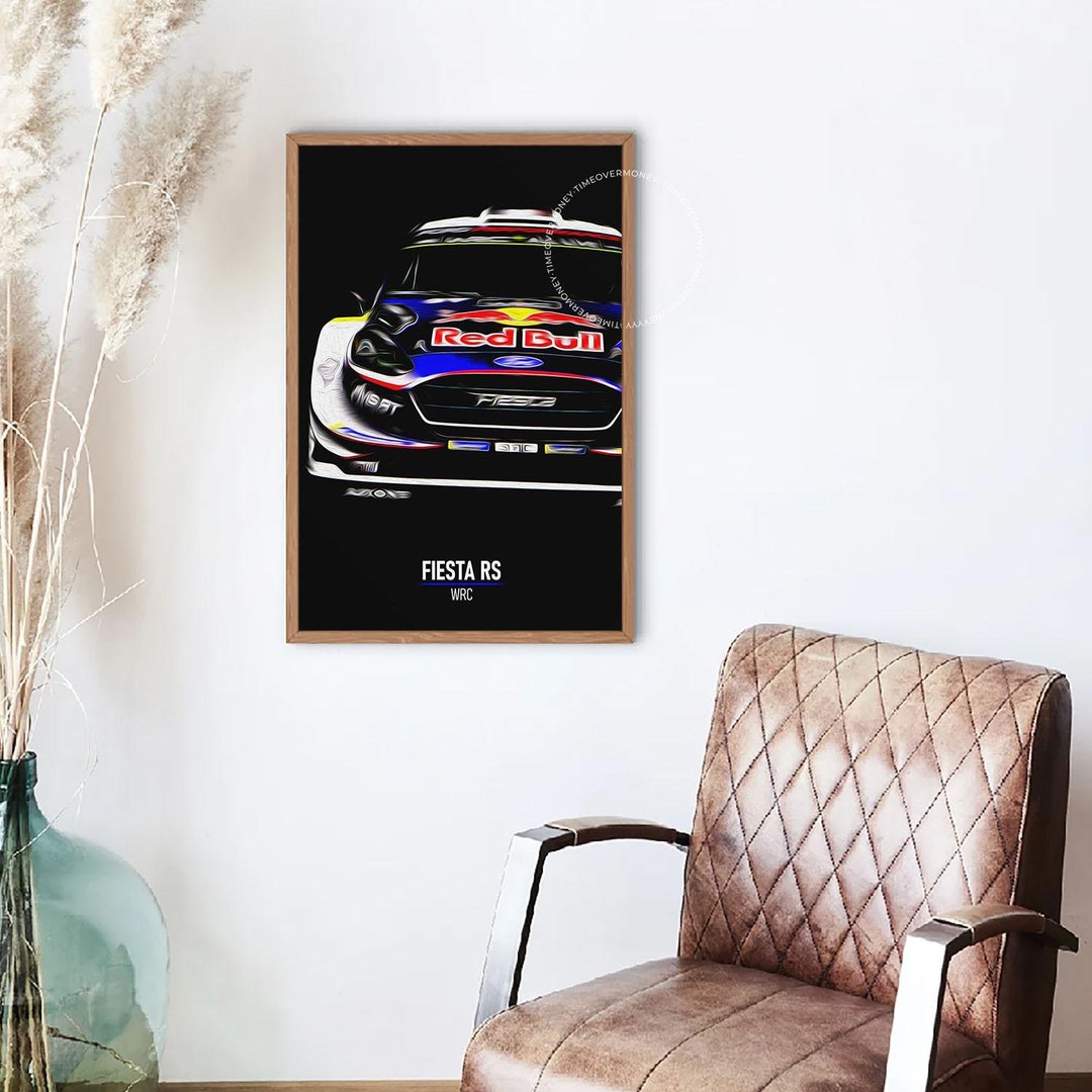 Ford Fiesta RS WRC Rally Print Poster, Wall Art, Wall Art Poster for ...