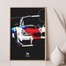 BMW M6 F13 GT3 Race Car Poster, Wall Art, Wall Art Poster for Bedroom ...