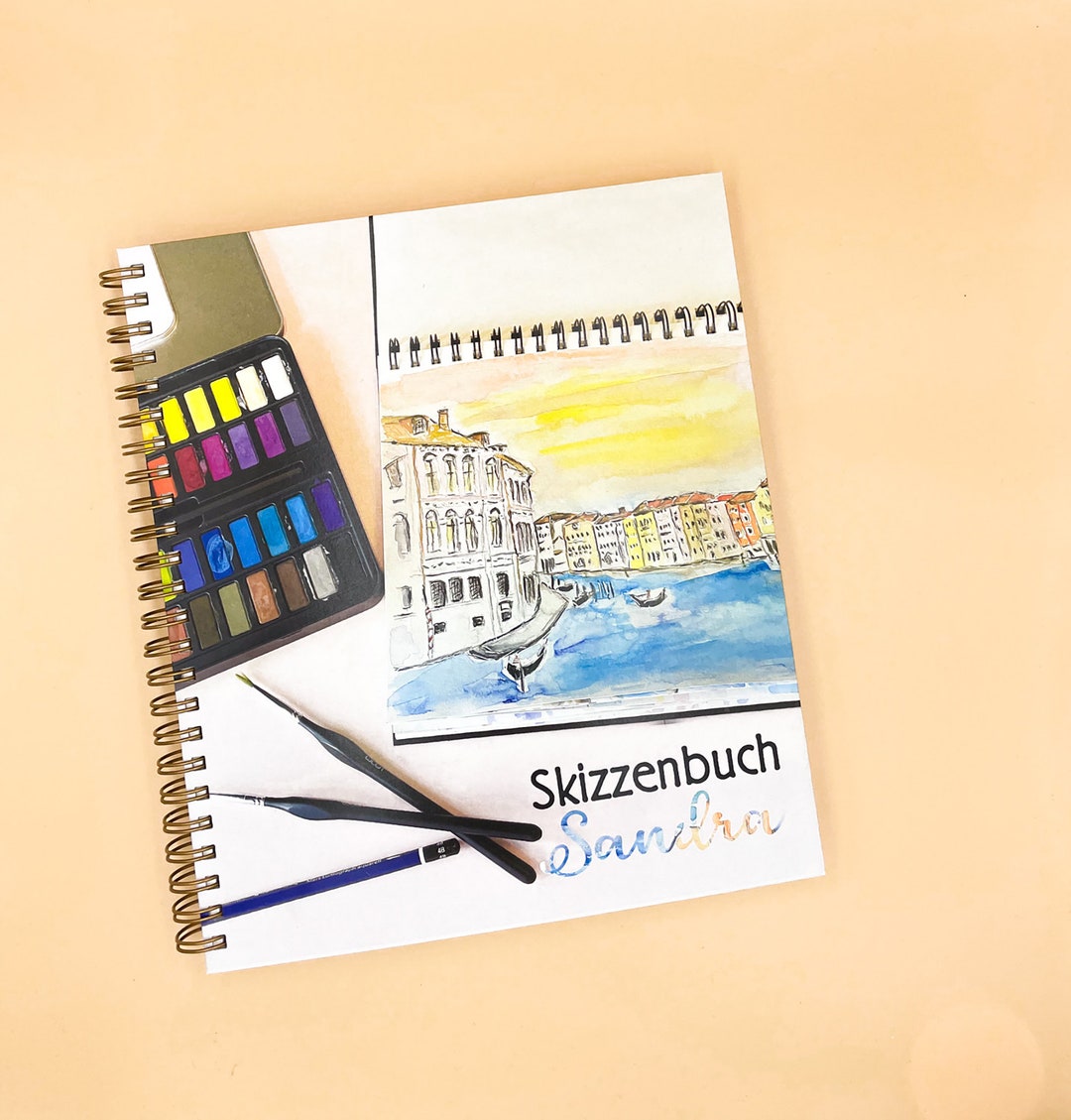 Personalized Hard Cover Sketchbook, Perfect for Urban Sketchers - Etsy