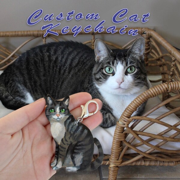 Hand Painted Cat - Etsy