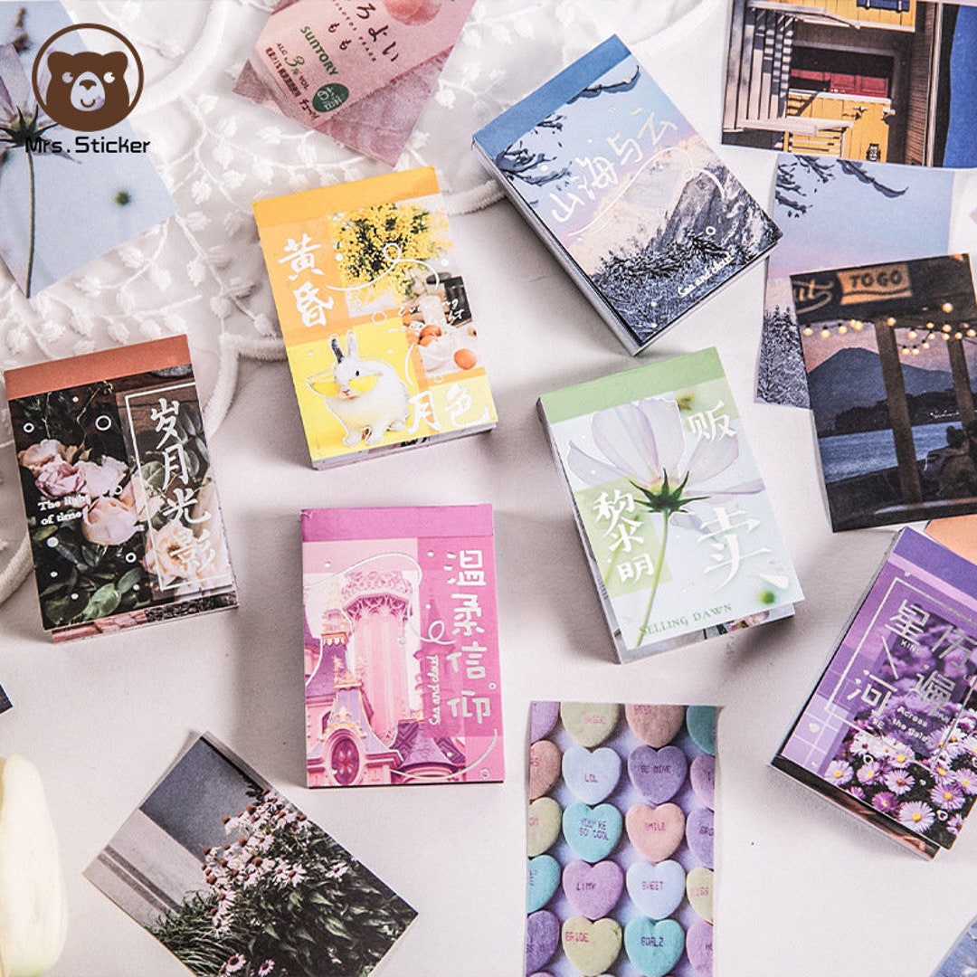 50 Sheet Creative Mini Sticker Book - Etsy