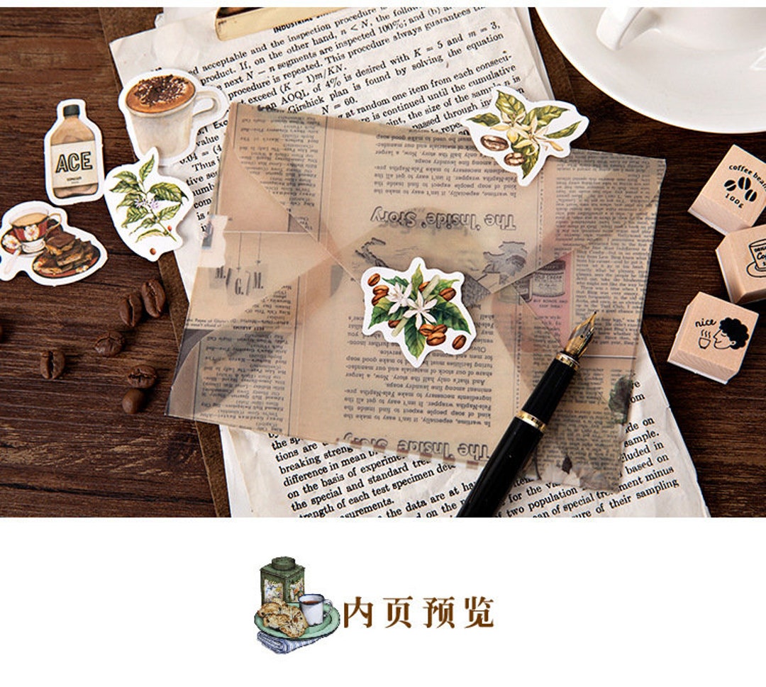 Coffee Sticker Pack, Cafe Stickers, 46 Pcs, Planner Stickers for ...