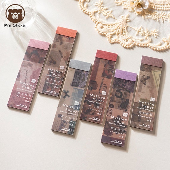30 Sheet Retro Aesthetic Vintage Memo Pad for Journaling | Etsy