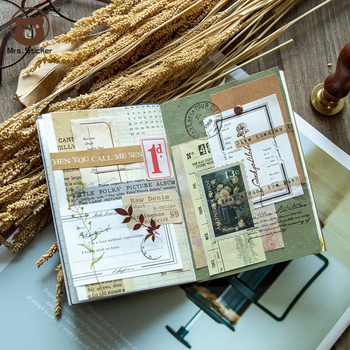 50sheets Vintage Magnetic Memo Pads Retro Sticky Notes - Etsy