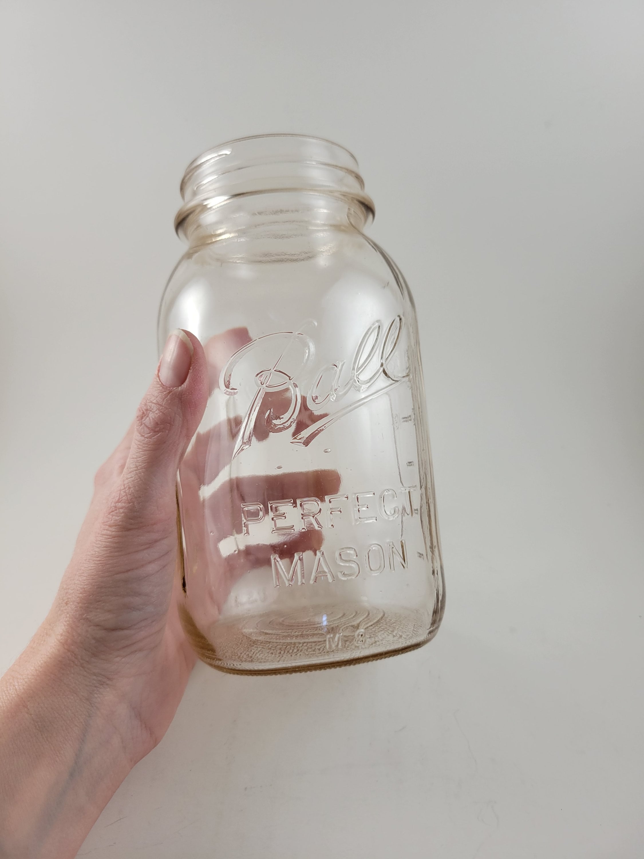 Vintage RARE Pink Quart Ball Mason Jar - Etsy