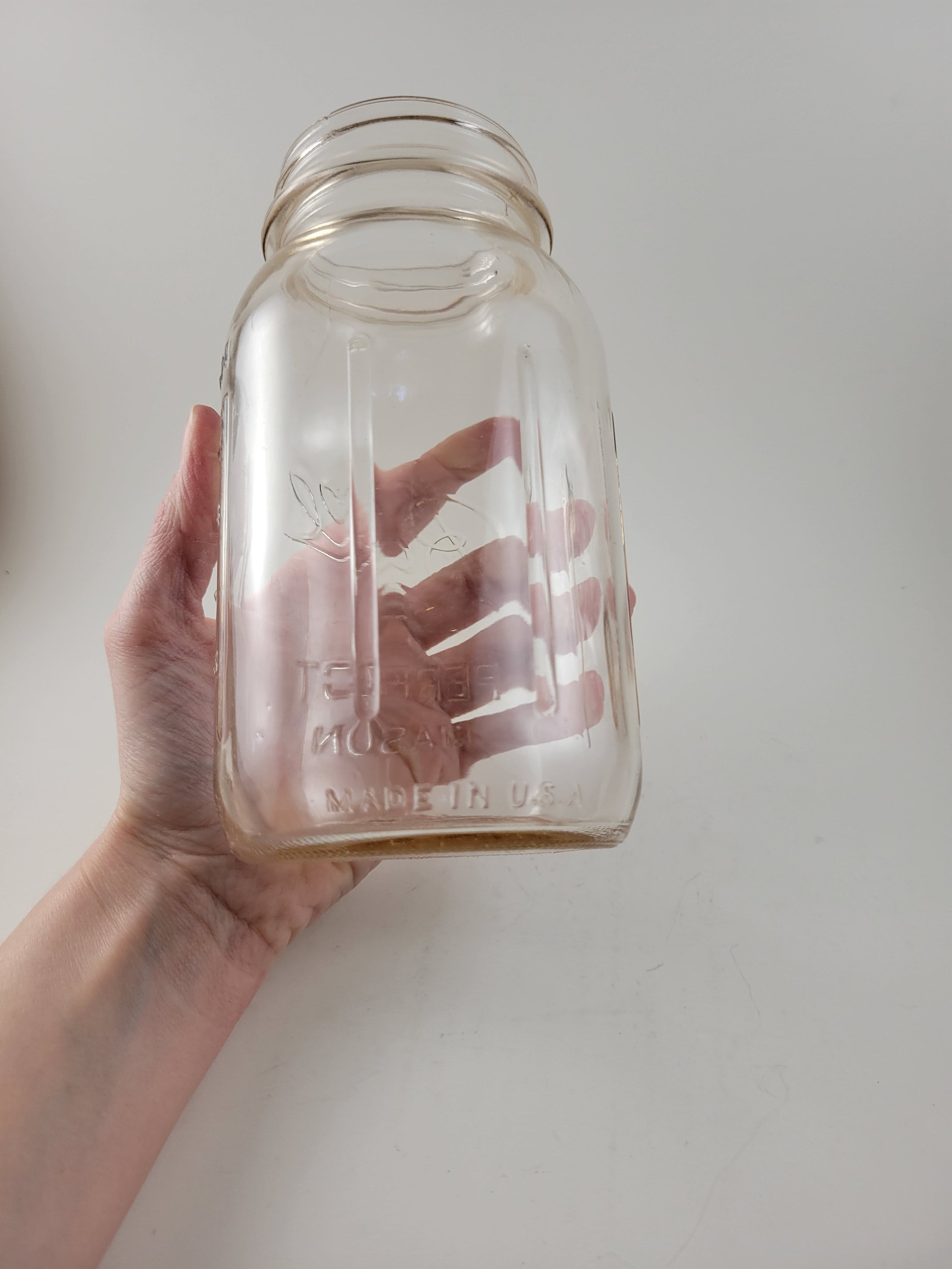 Vintage RARE Pink Quart Ball Mason Jar - Etsy