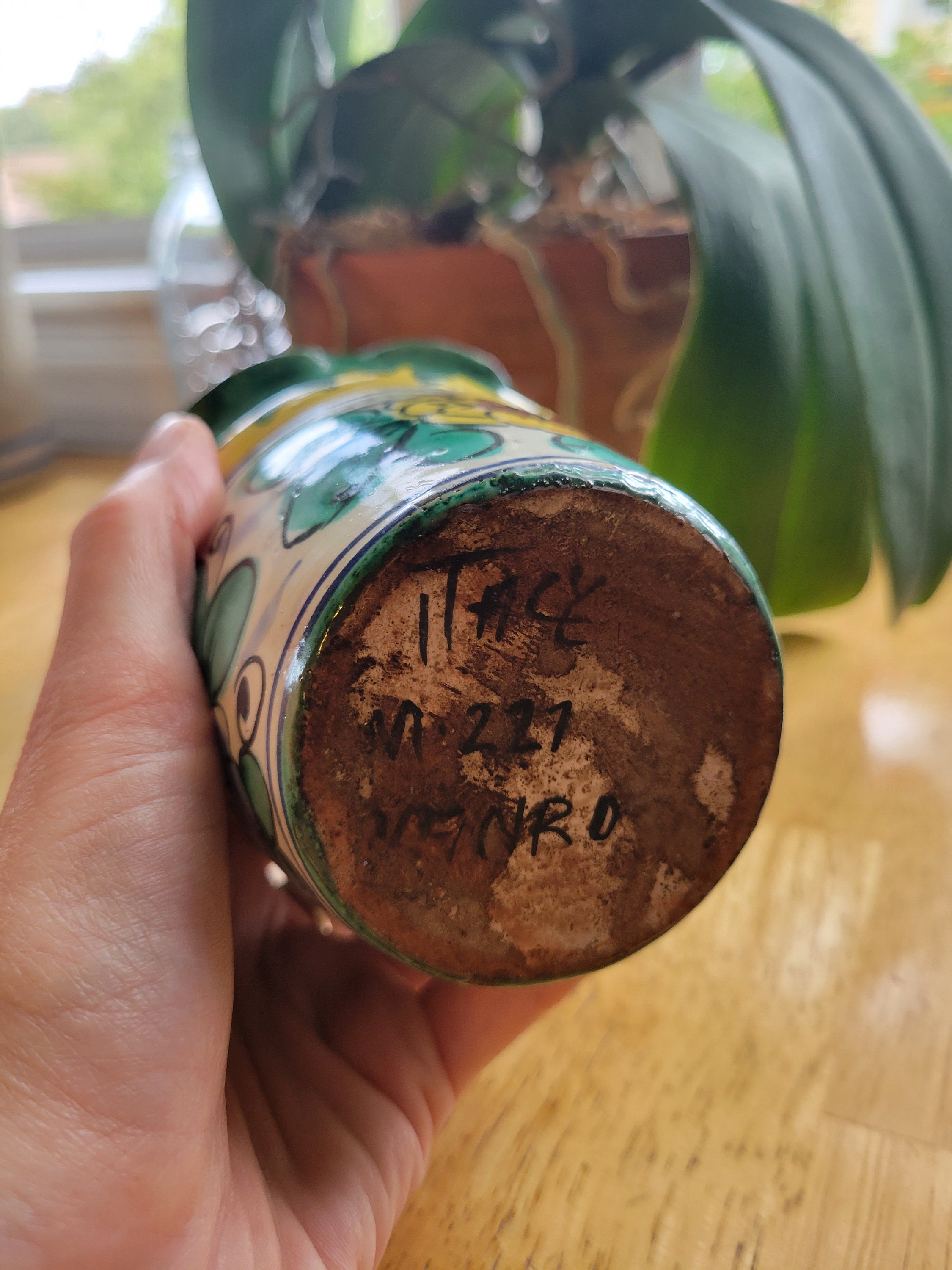 Vintage Hand Painted Italian Vanro Pottery Flower Pot M227 - Etsy