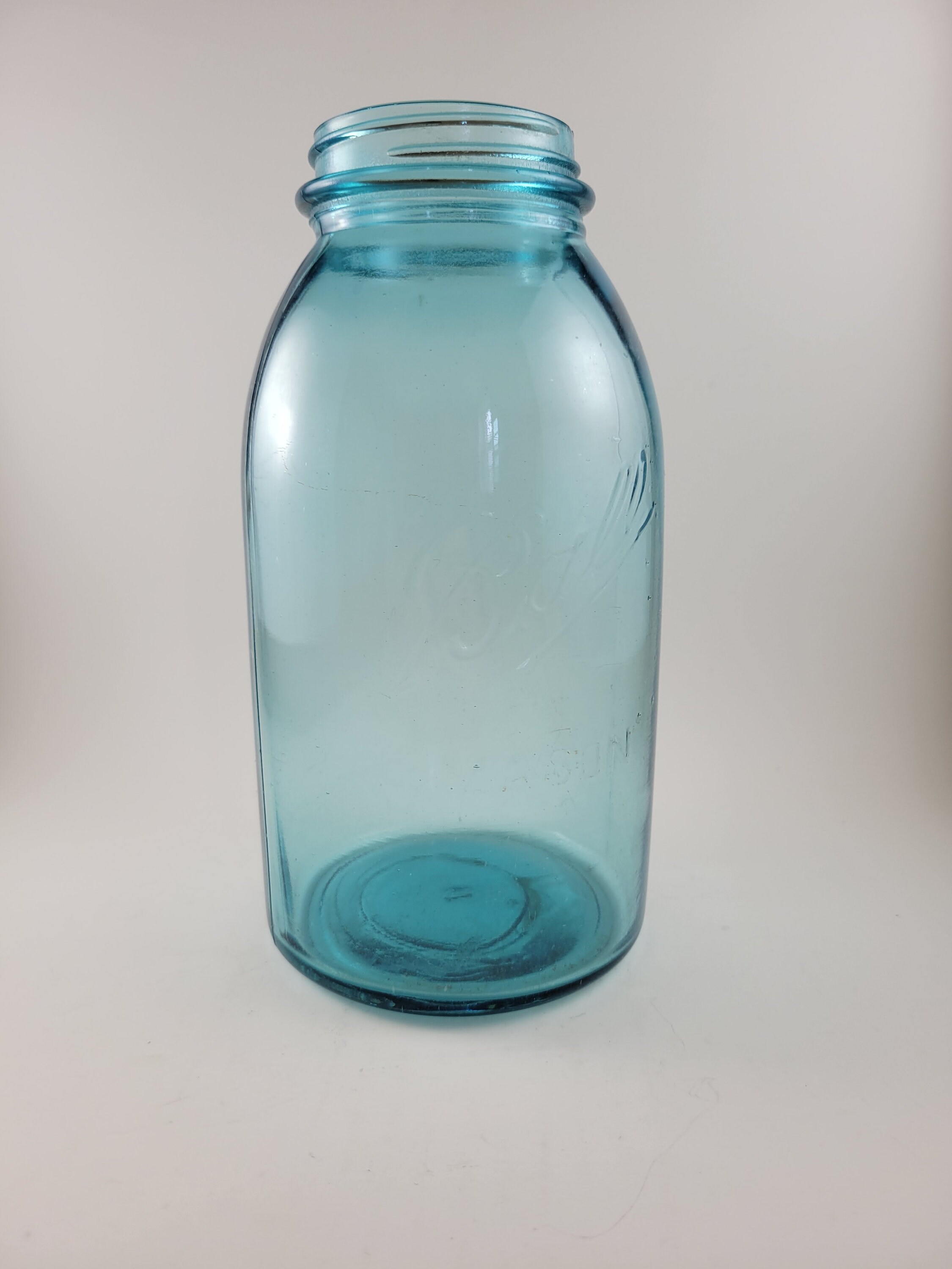 Vintage Half Gallon Blue Ball Mason Jar - Etsy