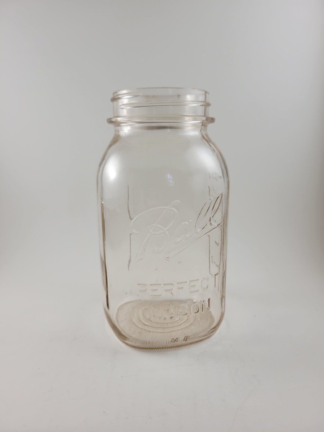 Vintage RARE Pink Quart Ball Mason Jar - Etsy