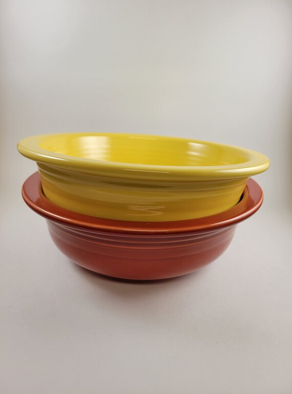 Fiesta Serving Bowl Paprika and Sunflower Fiesta Bowls - Etsy