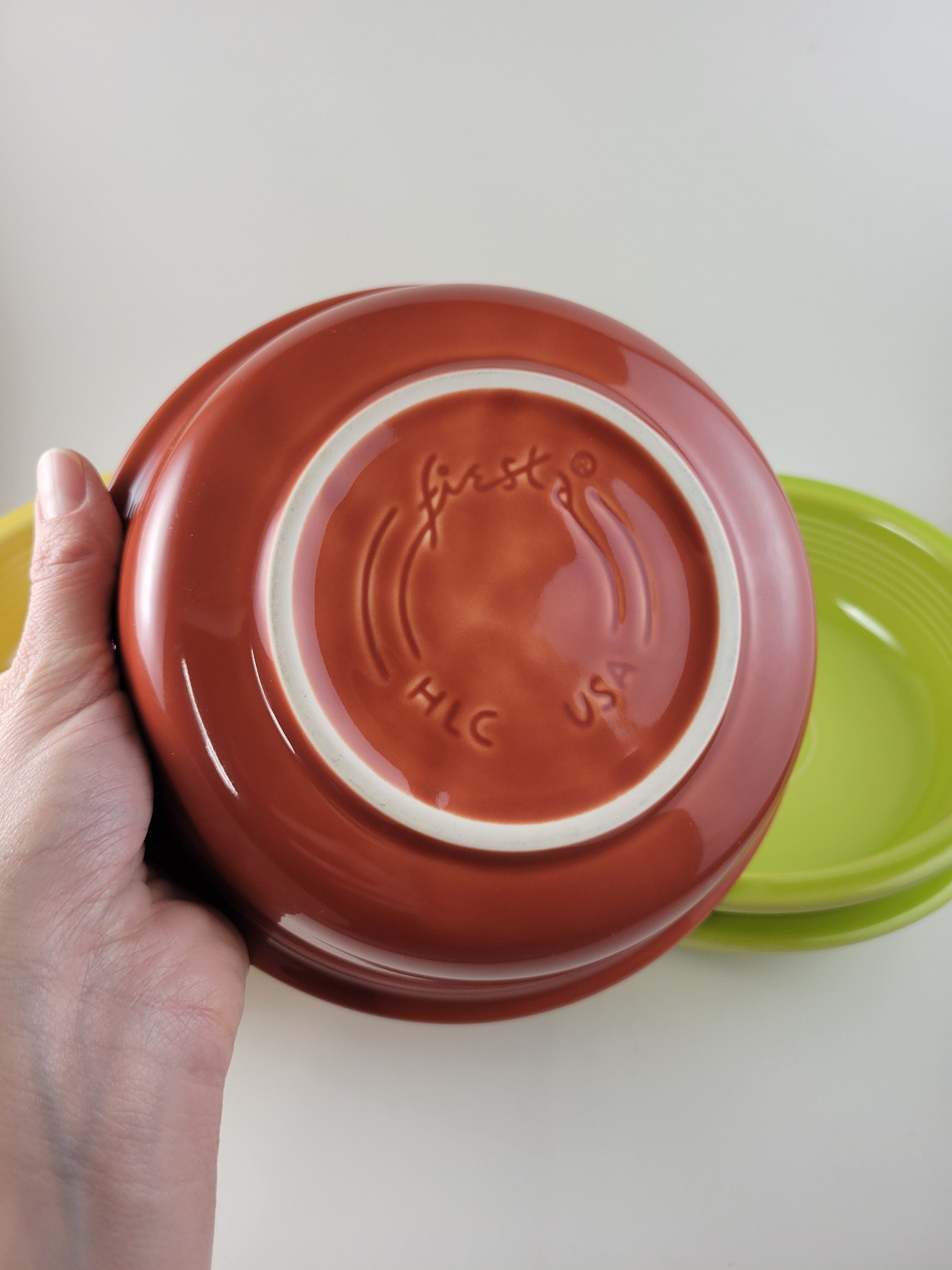 Vintage Fiesta Cereal 19 Oz Bowls Paprika Lemongrass or - Etsy