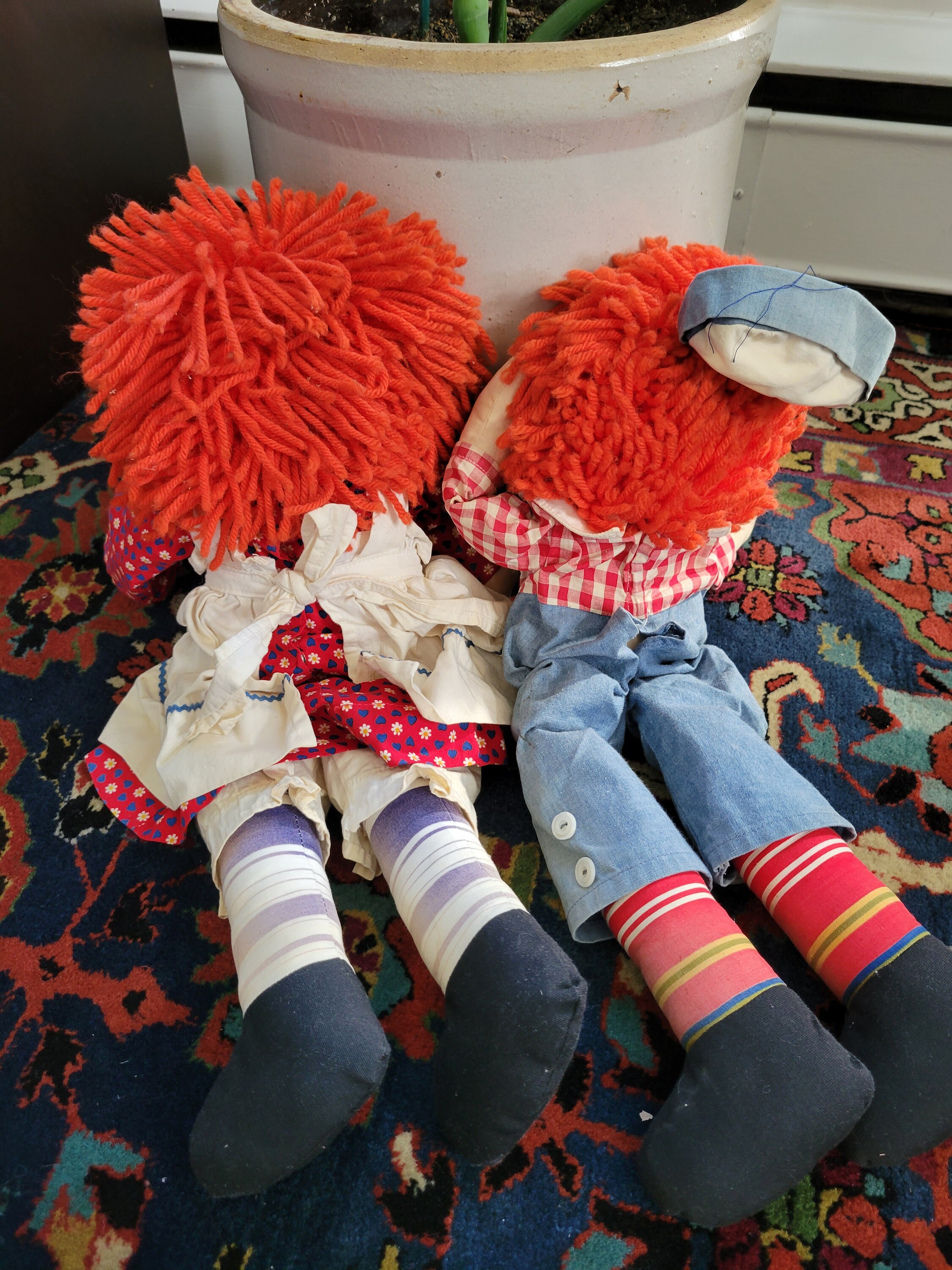 Vintage Raggedy Ann and Andy Plush Dolls - Etsy