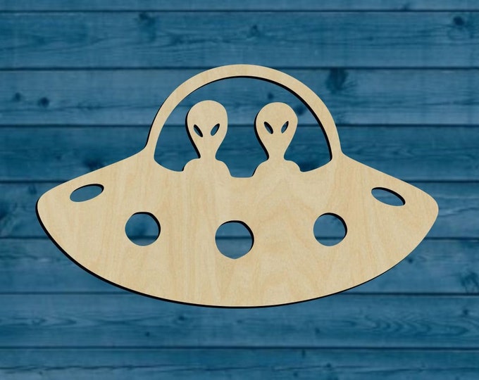 Alien Space Ship Shape Outer Space Planets Multiple Sizes Laser Cut ...