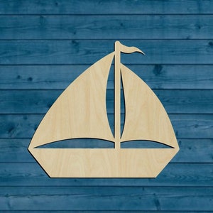 Sail Boat Shape | Nautical Sea Ocean | Transportation | Multiple Sizes ...