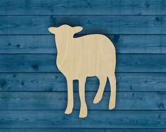 Sheep Laser Cut Out Unfinished Wood Shape Craft Supply SHP2 - Etsy