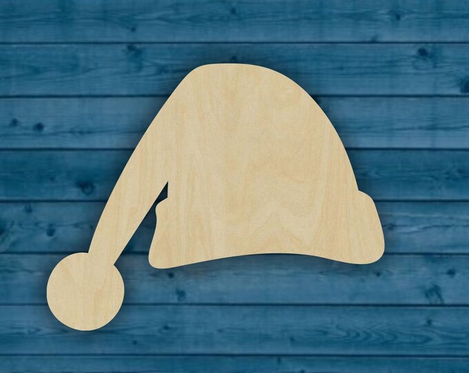 Santa Hat Shape Multiple Sizes Laser Cut Unfinished Wood Cutouts Shapes ...