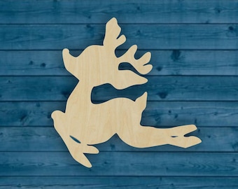Reindeer Shape Multiple Sizes Laser Cut Unfinished | Etsy