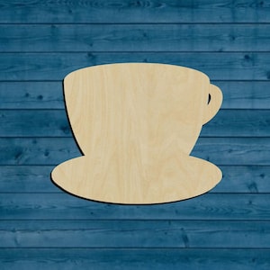 Tea Cup Shape | Coffee Cup | Multiple Sizes | Laser Cut | Unfinished ...