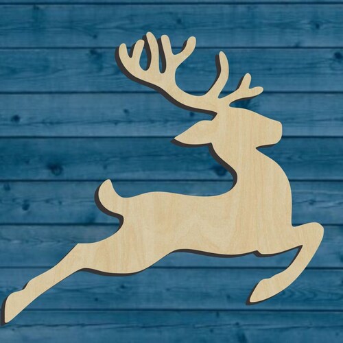 Reindeer Shape Multiple Sizes Laser Cut Unfinished - Etsy