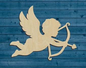 Cupid Laser Cut Out Unfinished Wood Shape Craft Supply VAL14 - Etsy