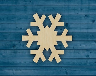Snowflake Laser Cut Out Unfinished Wood Shape Craft Supply SNW49 - Etsy
