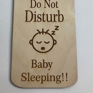 Door Hanger | Do Not Disturb | Baby Sleeping - Etsy