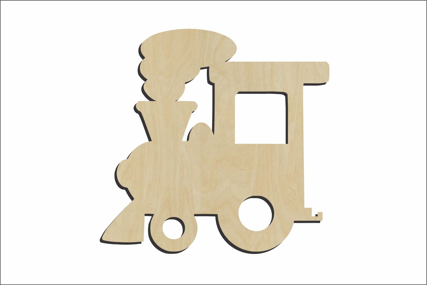 Transportation | Train Shape | Multiple Sizes | Laser Cut | Unfinished ...