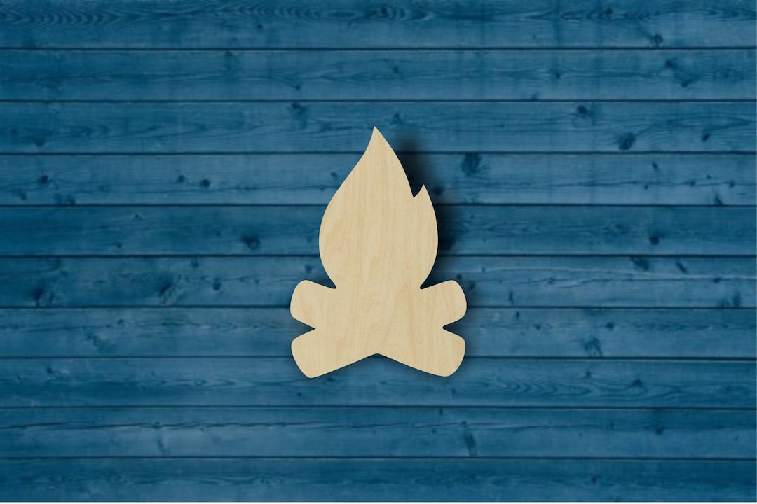 Camp Fire Shape | Multiple Sizes | Laser Cut | Unfinished | Wood ...
